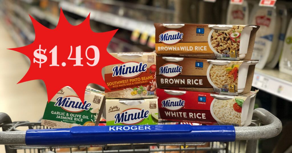 Minute Ready to Serve Rice Products ONLY $1.49 at Kroger! - Kroger Krazy