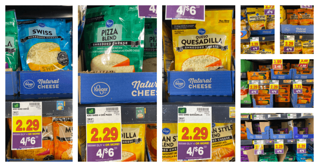 Kroger brand Shredded and Block Cheeses are ONLY $1.50! - Kroger Krazy