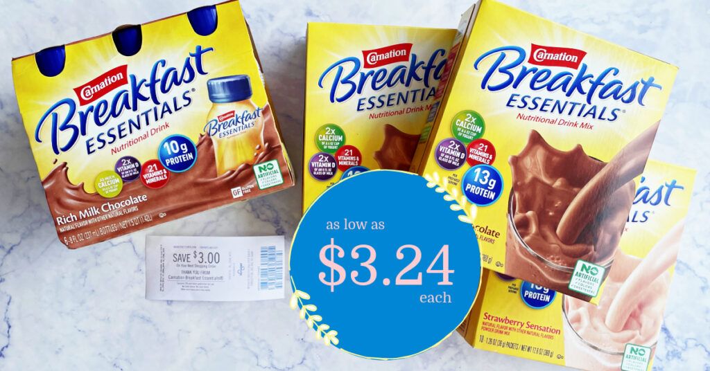 Carnation Breakfast Essentials® | Catalina Pay as low as $3.24 at ...
