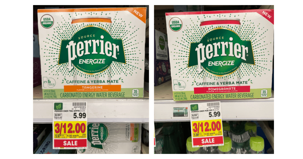 Perrier Energize Water Beverage (6 pks) are JUST $1.00 at Kroger ...