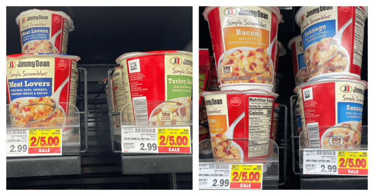 Jimmy Dean Simple Scrambles Breakfast Cup are $2.08 each at Kroger ...