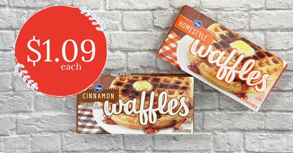 Kroger Frozen Waffles are $1.09! - Kroger Krazy