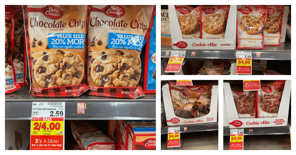 Betty Crocker Cookie Mix is $1.33 per bag at Kroger! - Kroger Krazy