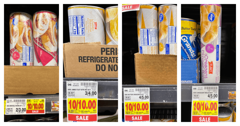 Kroger Refrigerated Biscuits, Crescent and Cinnamon Rolls are ONLY $1. ...