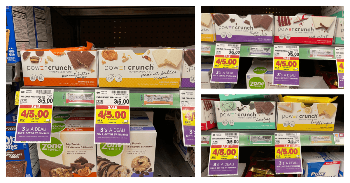 Power Crunch Protein Energy Bars are 83¢ each at Kroger! - Kroger Krazy