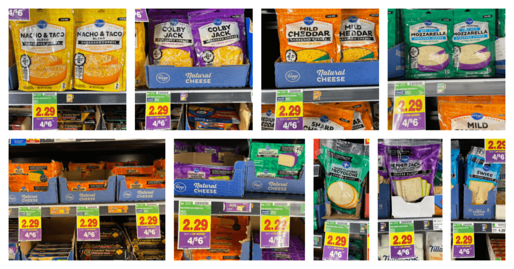 Kroger brand Block, Shredded and Sliced Cheese is ONLY $1.50 ...
