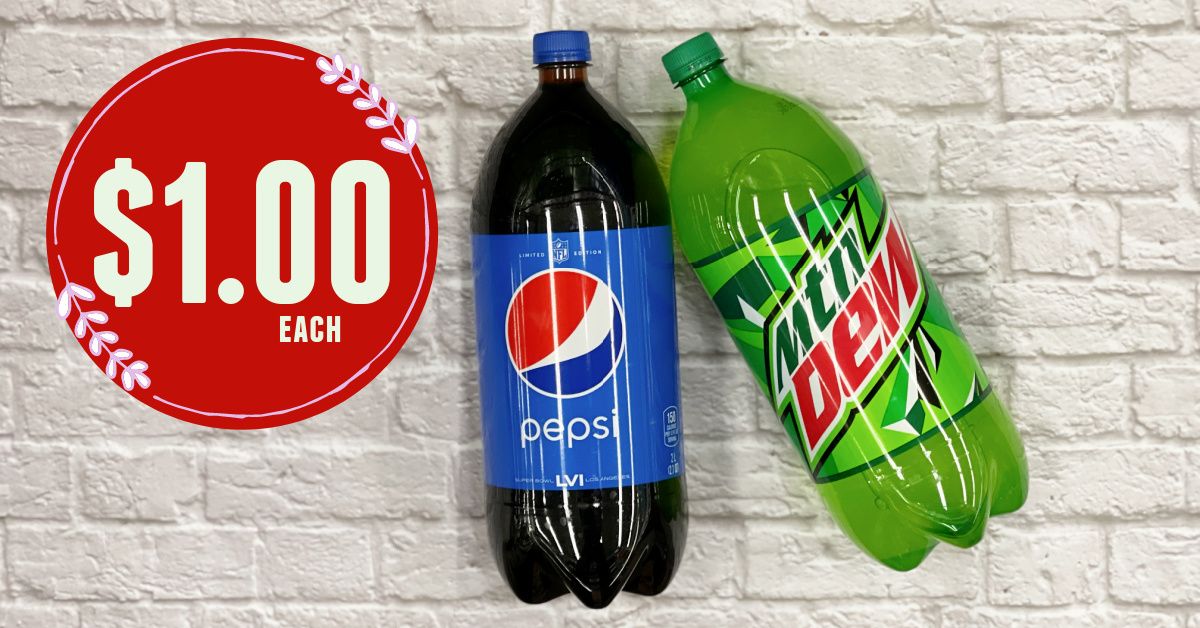 Pepsi & MTN Dew 2 Liters are ONLY $1.00 each at Kroger!! - Kroger Krazy