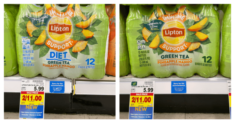 Lipton Immune Support Tea (the 12 packs) are JUST $3.00 at Kroger ...