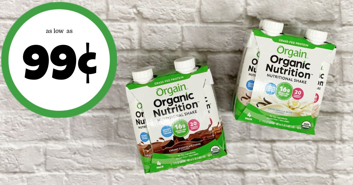 Orgain Organic Nutritional Shakes as low as 99¢ at Kroger! - Kroger Krazy