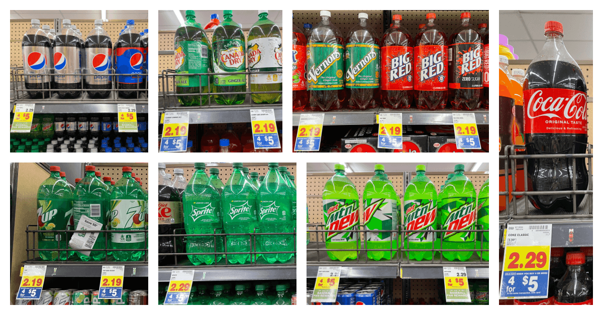 Get 2 Liter Pops at Kroger for $1.25 each! (7UP, Pepsi, Coca-Cola ...