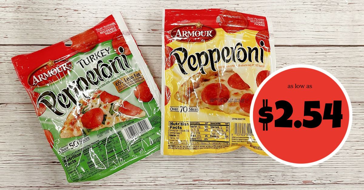 Armour Pepperoni ONLY $2.54 (Reg Price $3.99) - Kroger Krazy