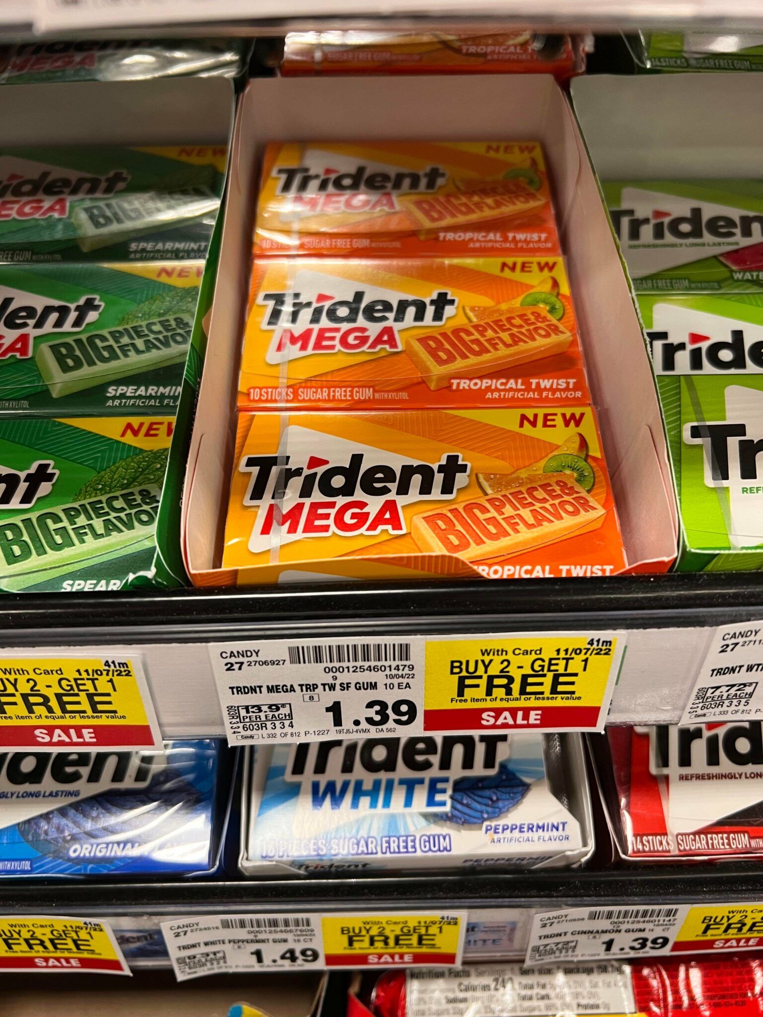Trident Mega Gum as low as 26¢! - Kroger Krazy