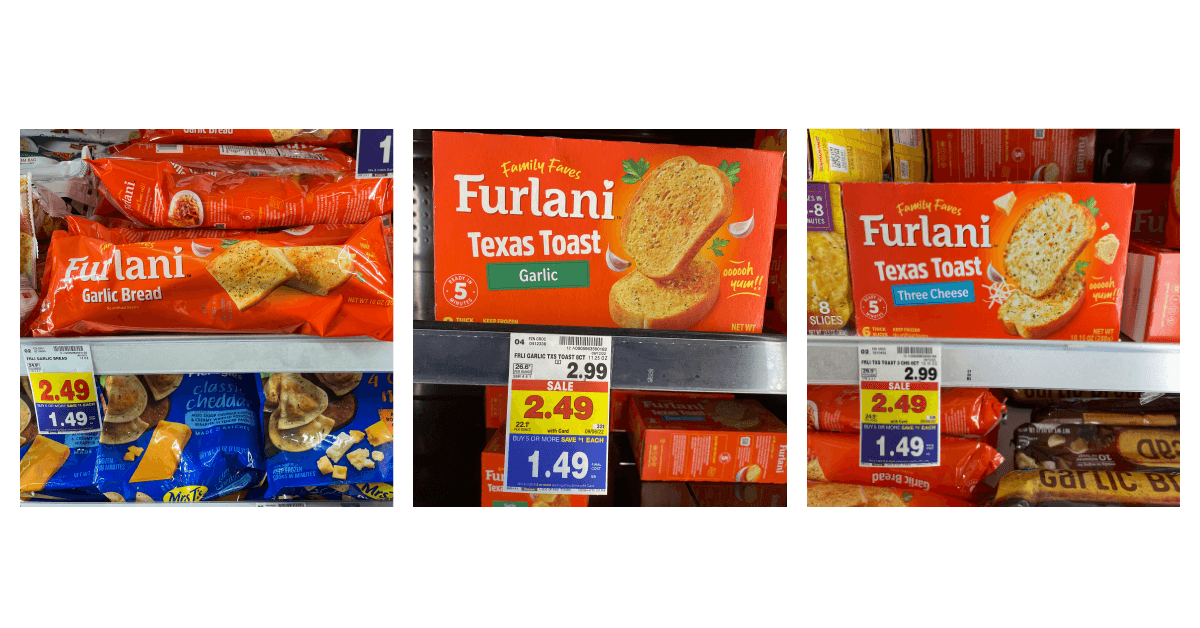 Furlani Texas Toast & Garlic Bread ONLY $1.49! - Kroger Krazy