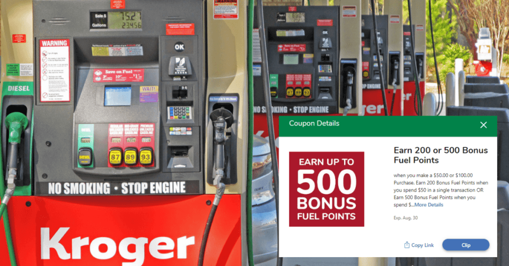 Earn Up To 500 Bonus Fuel Points When You Shop At Kroger Kroger Krazy Earn Up To 500 Bonus Fuel Points When You Shop At Kroger Kroger Krazy
