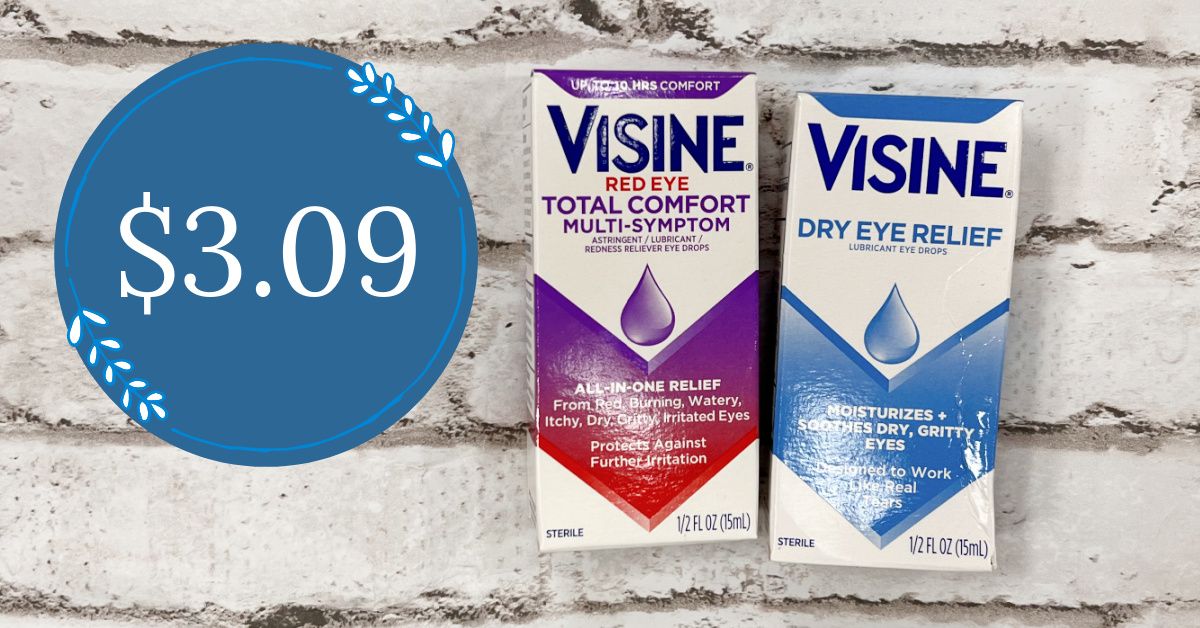 Visine Eye Drops as $3.09 with Kroger Mega Event! - Kroger Krazy