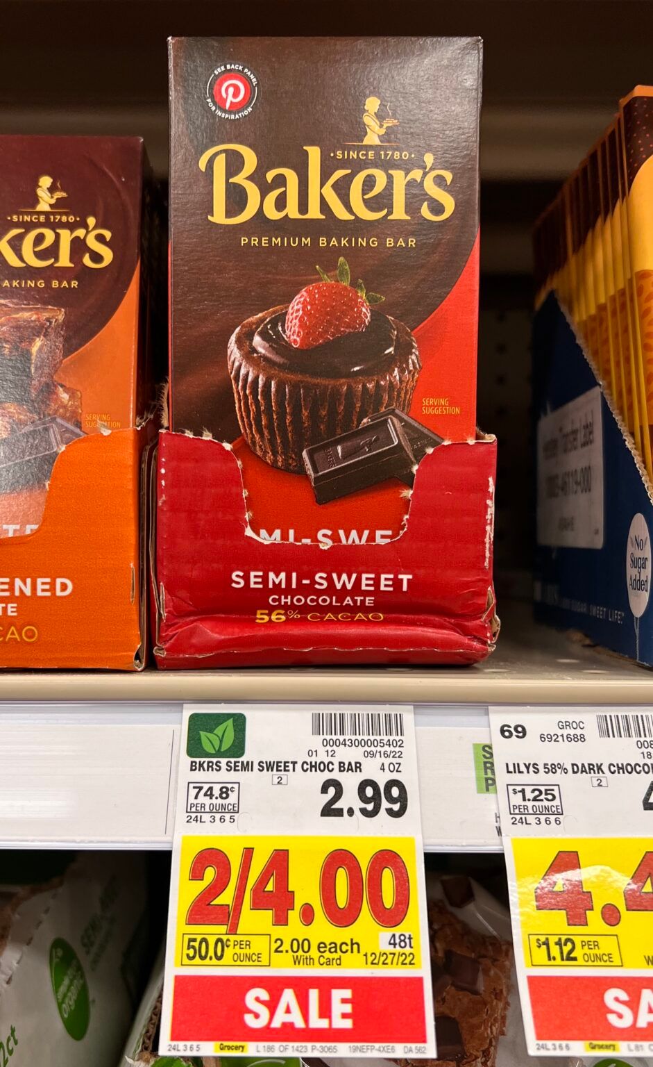 Baker's Chocolate ONLY $1.00! - Kroger Krazy
