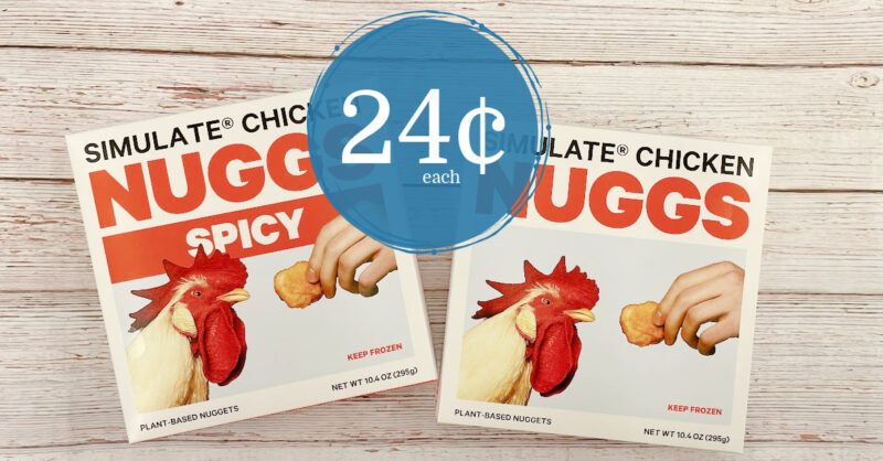 GET TWO boxes of Simulate Nuggs Plant-Based Nuggets for $0.49 at Kroger ...