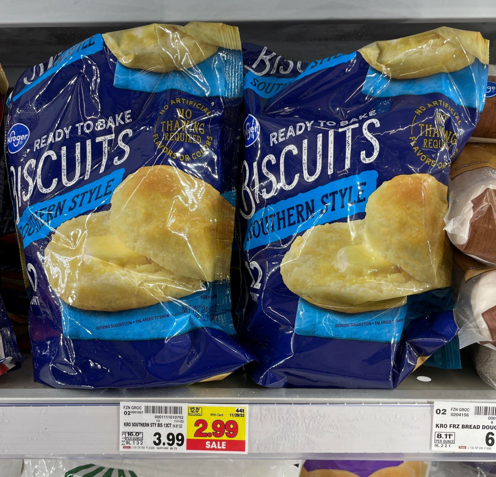Kroger Frozen Biscuits ONLY $2.49! - Kroger Krazy