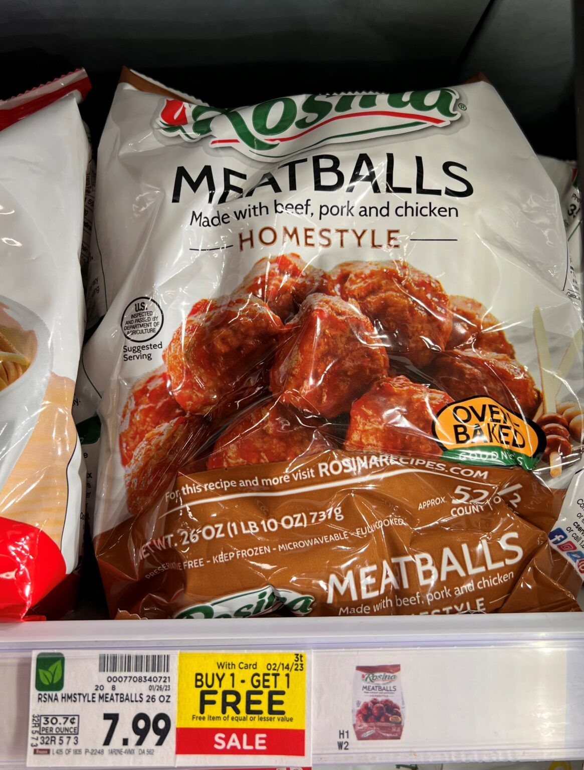 Rosina Meatballs are B1G1 FREE at Kroger! - Kroger Krazy