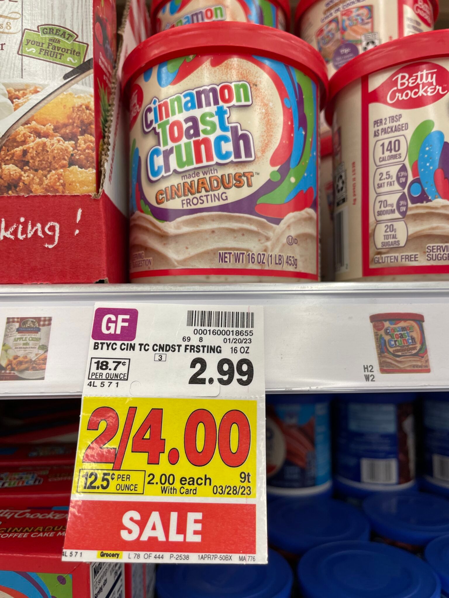 Betty Crocker Cinnamon Toast Crunch Products as low as $0.67! - Kroger ...