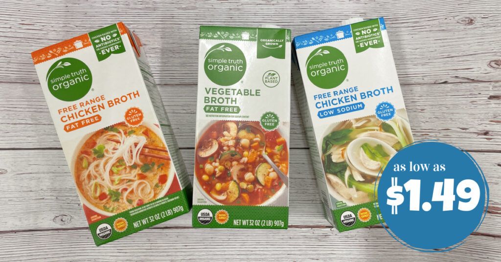 Simple Truth Organic Broths as low as $1.49! - Kroger Krazy