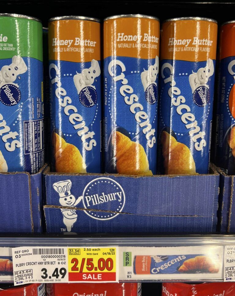 Pillsbury Refrigerated Biscuits, Crescents and Sweet Rolls are as low ...