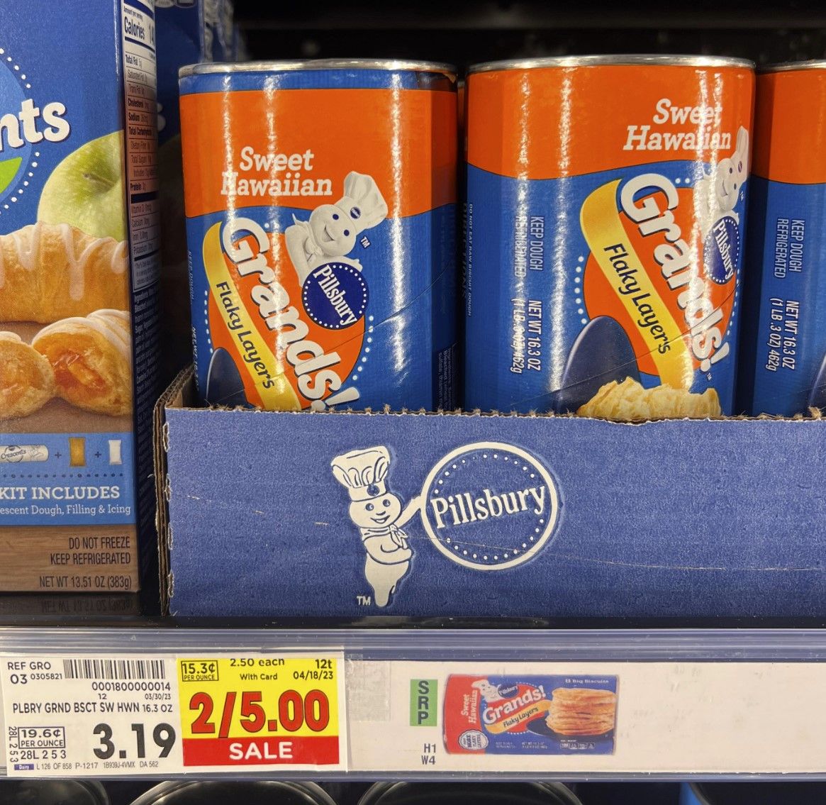 Pillsbury Refrigerated Biscuits, Crescents and Sweet Rolls are as low ...