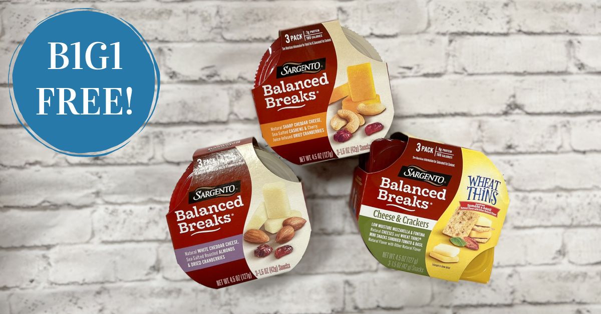 Sargento Balanced Breaks are B1G1 FREE at Kroger! - Kroger Krazy