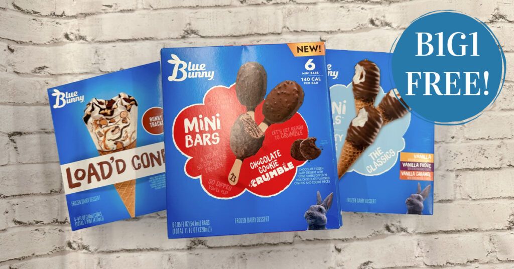 Blue Bunny Cones are B1G1 FREE at Kroger! - Kroger Krazy