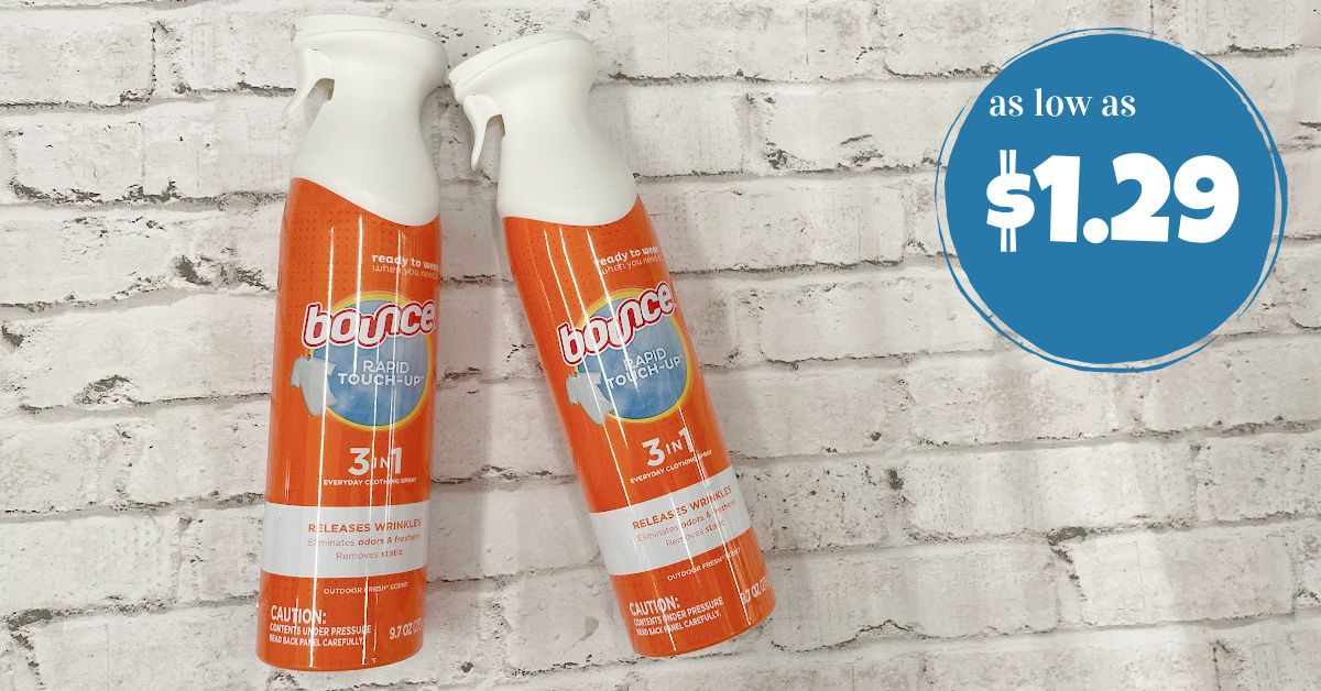 Bounce Rapid Touch-Up 3 in 1 Wrinkle Releaser Clothing Spray as low as ...