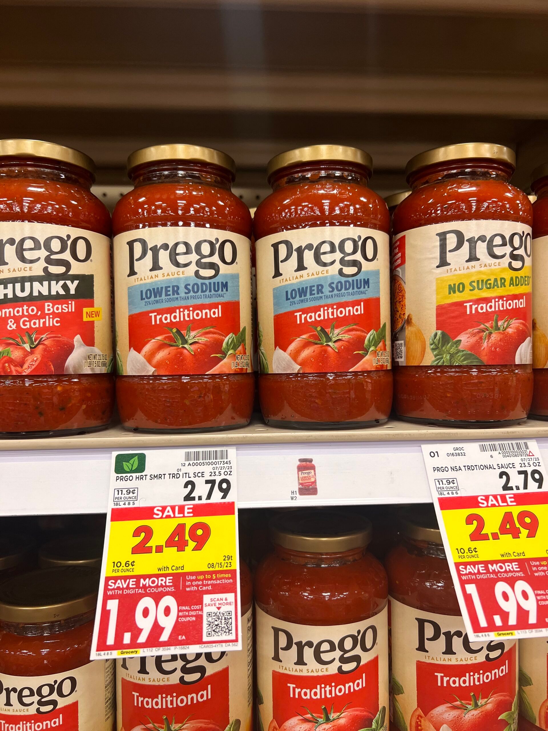 Prego Pasta Sauce as low as $1.99! - Kroger Krazy