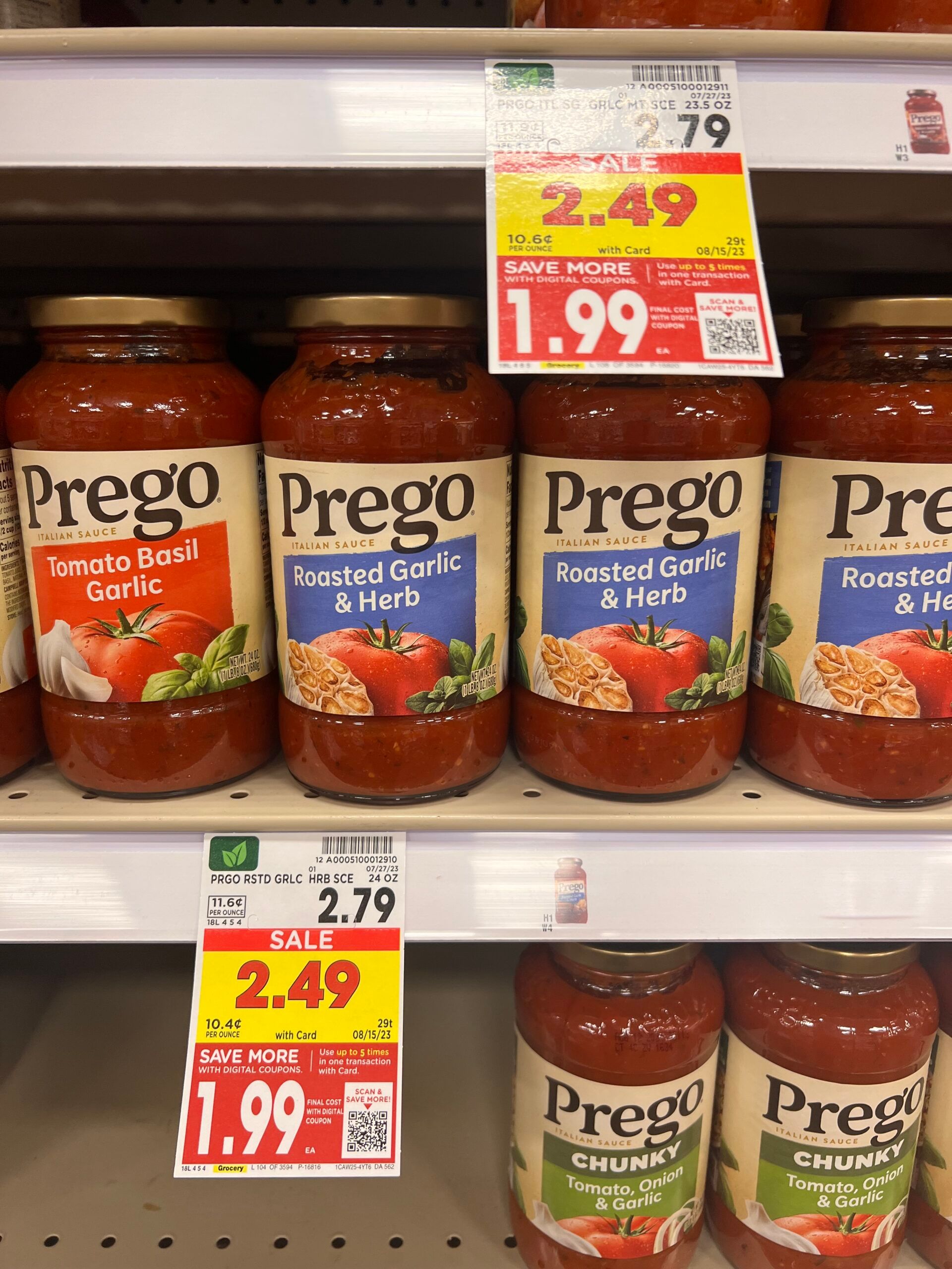 Prego Pasta Sauce as low as $1.99! - Kroger Krazy