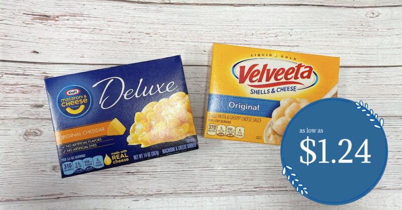 Kraft Deluxe or Velveeta Shells as low as $1.24! - Kroger Krazy