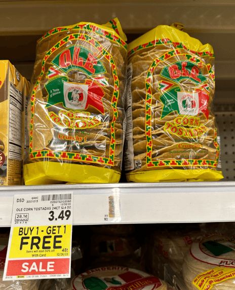 Ole Crunchy Corn Tostadas are B1G1 FREE at Kroger! - Kroger Krazy