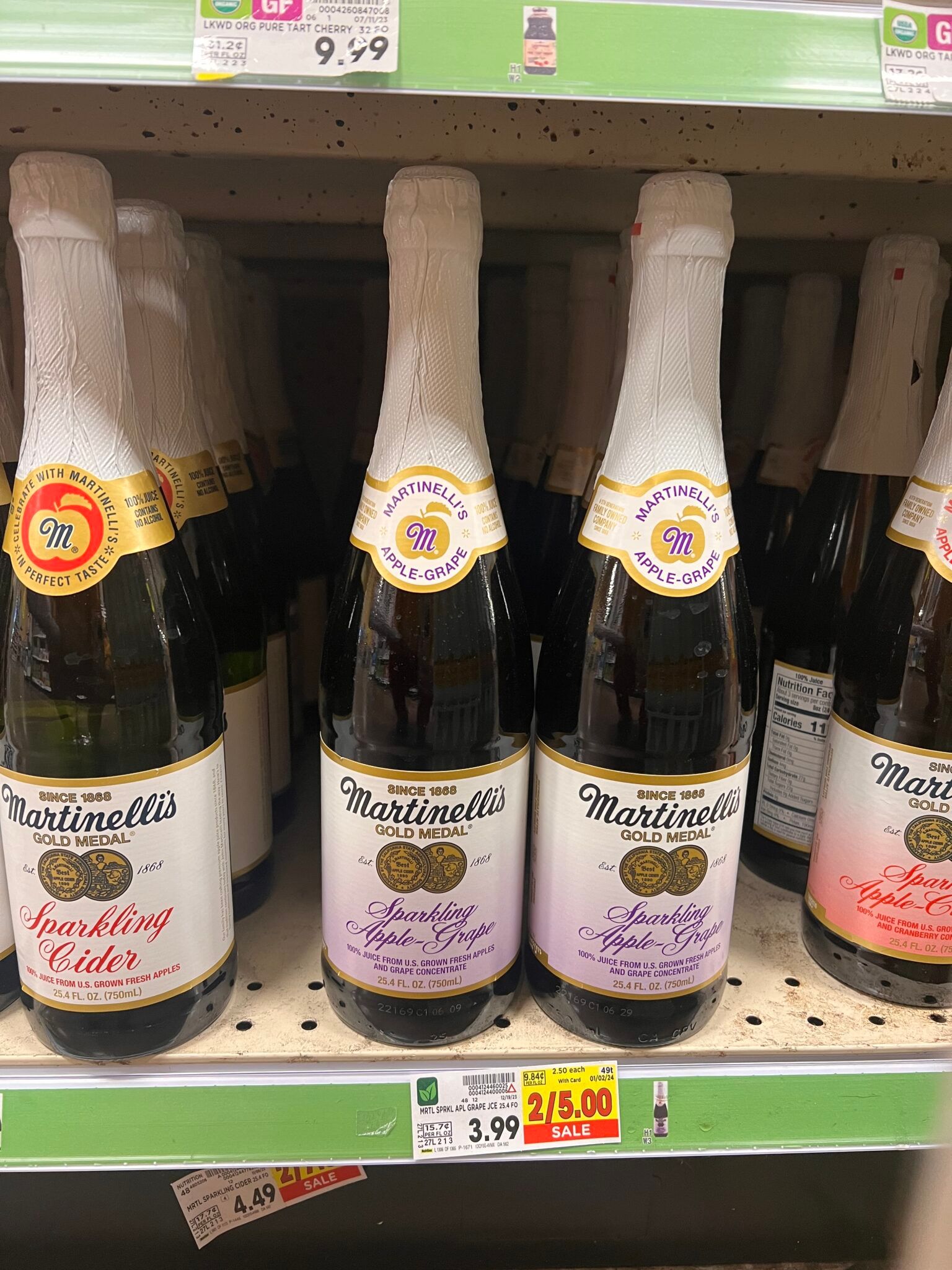 Martinelli & Welch's Sparkling Cider ONLY $2.50! - Kroger Krazy