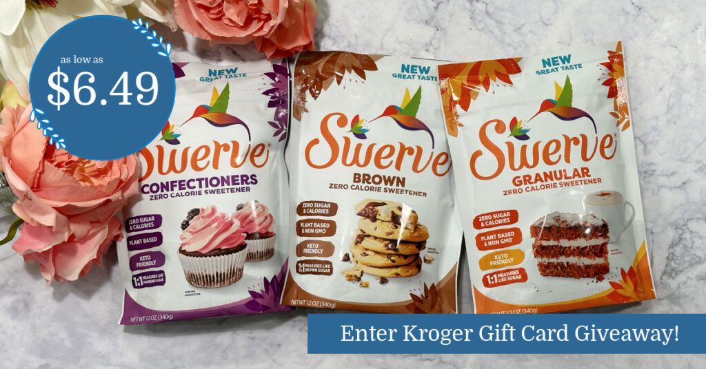 Swerve Zero Calorie Sweeteners are as low as $6.49 at Kroger! - Kroger ...
