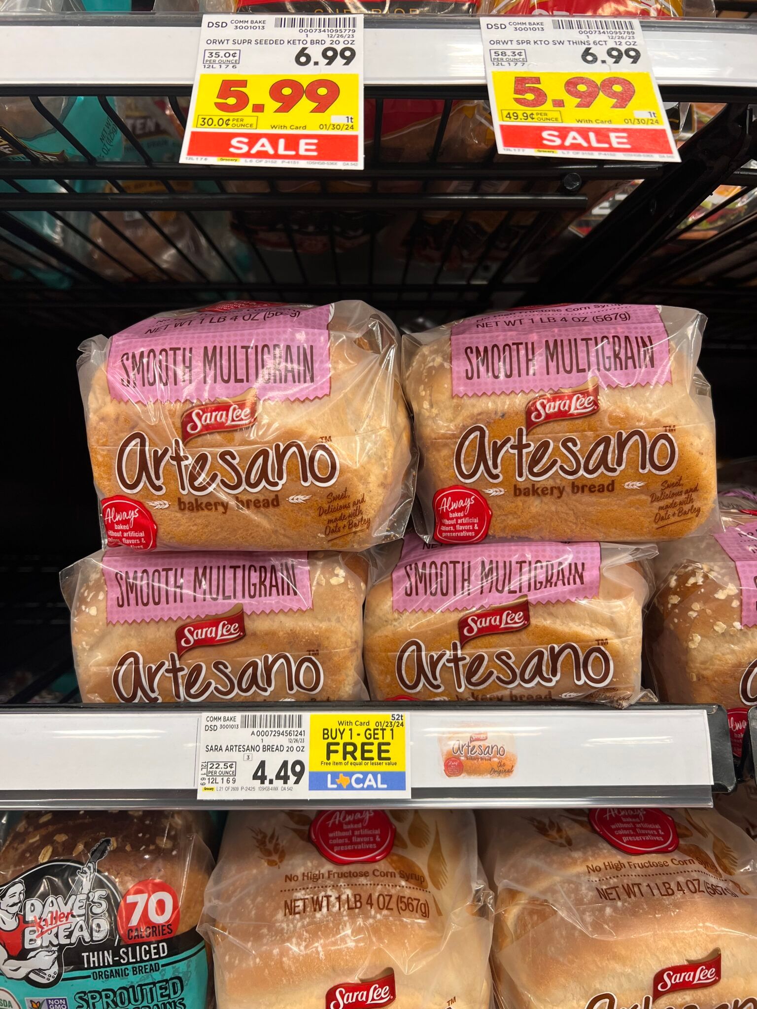 Sara Lee Bread is B1G1 FREE at Kroger! - Kroger Krazy