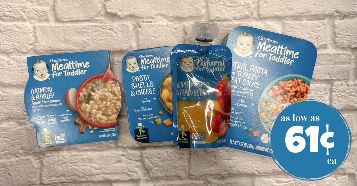 Gerber Baby Snacks as low as 61¢! - Kroger Krazy