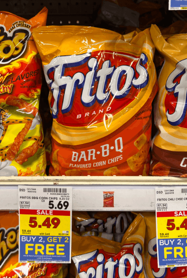 Doritos, Fritos and Ruffles are Buy 2, Get 2 FREE! - Kroger Krazy