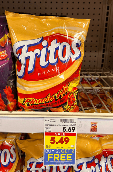 Doritos, Fritos and Ruffles are Buy 2, Get 2 FREE! - Kroger Krazy