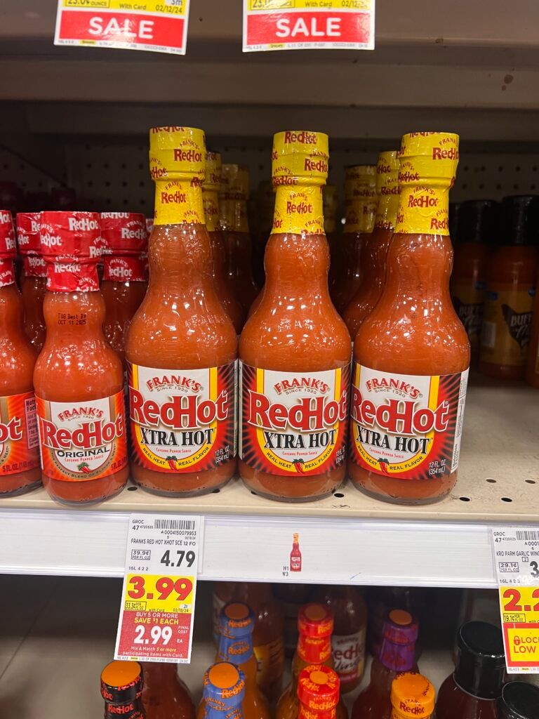 Frank's Red Hot Sauces as low as $2.24! - Kroger Krazy