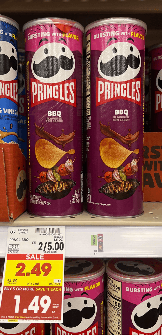 Pringles as low as 99¢! - Kroger Krazy