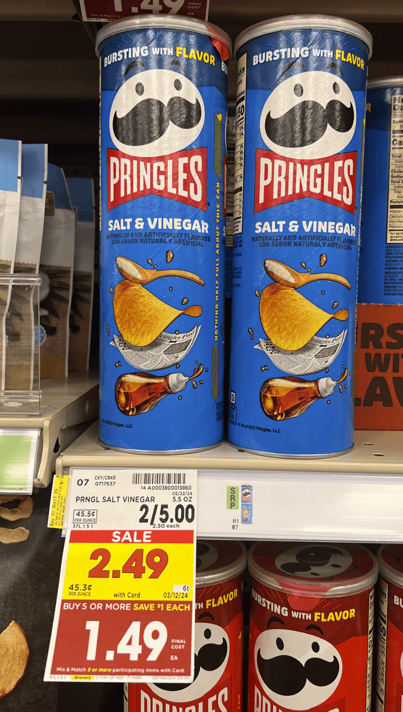 Pringles as low as 99¢! - Kroger Krazy