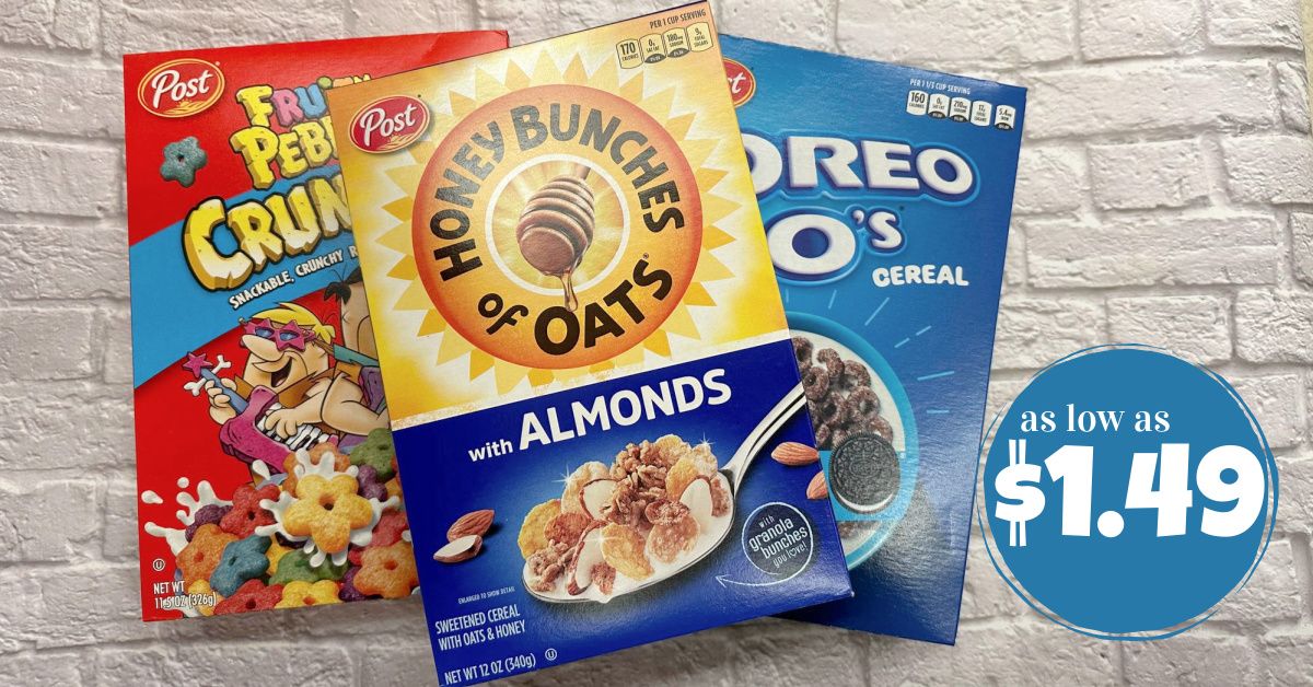 Post Cereal as low as $1.49! - Kroger Krazy