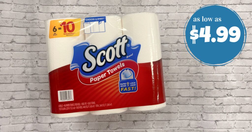 Scott Paper Towels as low as $4.99! - Kroger Krazy