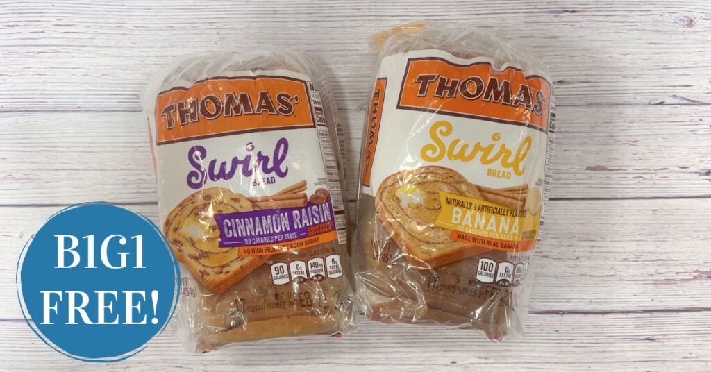Thomas' Swirl Bread is B1G1 FREE at Kroger! - Kroger Krazy