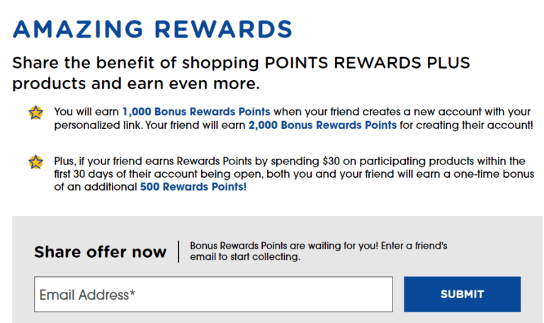 POINTS REWARDS PLUS is Back (Spend $30, Get 1,000 Rewards Points ...