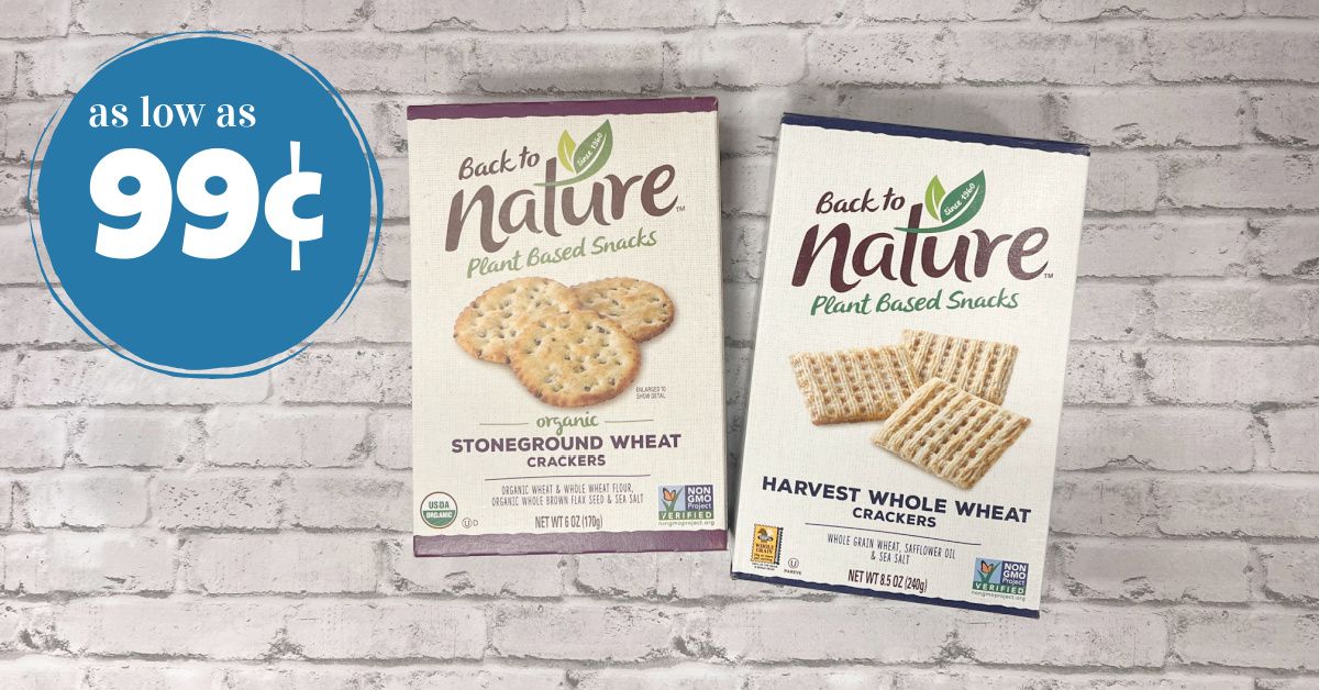 Back to Nature Crackers as low as 99¢! - Kroger Krazy