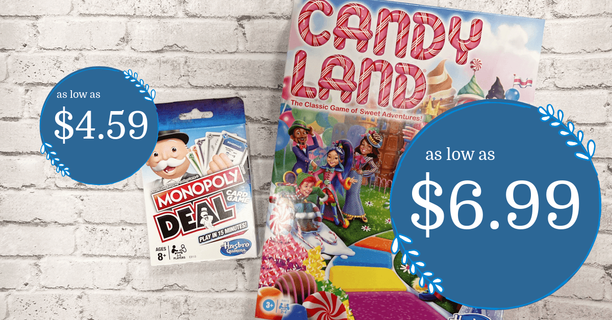 Monopoly Deal Card Game is $4.59 and Candy Land is $6.99 at Kroger ...