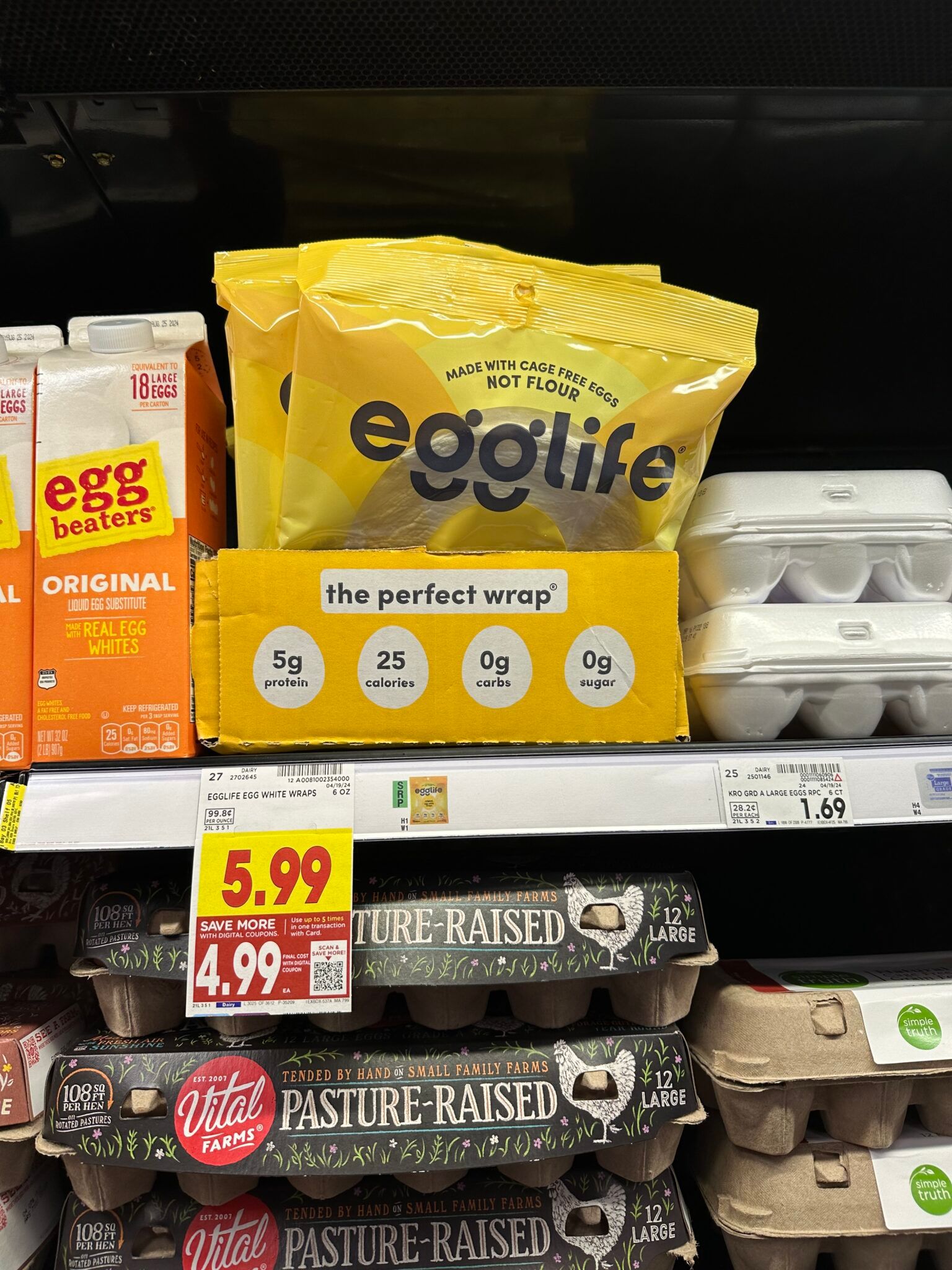 Egglife Egg White Wraps as low as $3.49! - Kroger Krazy
